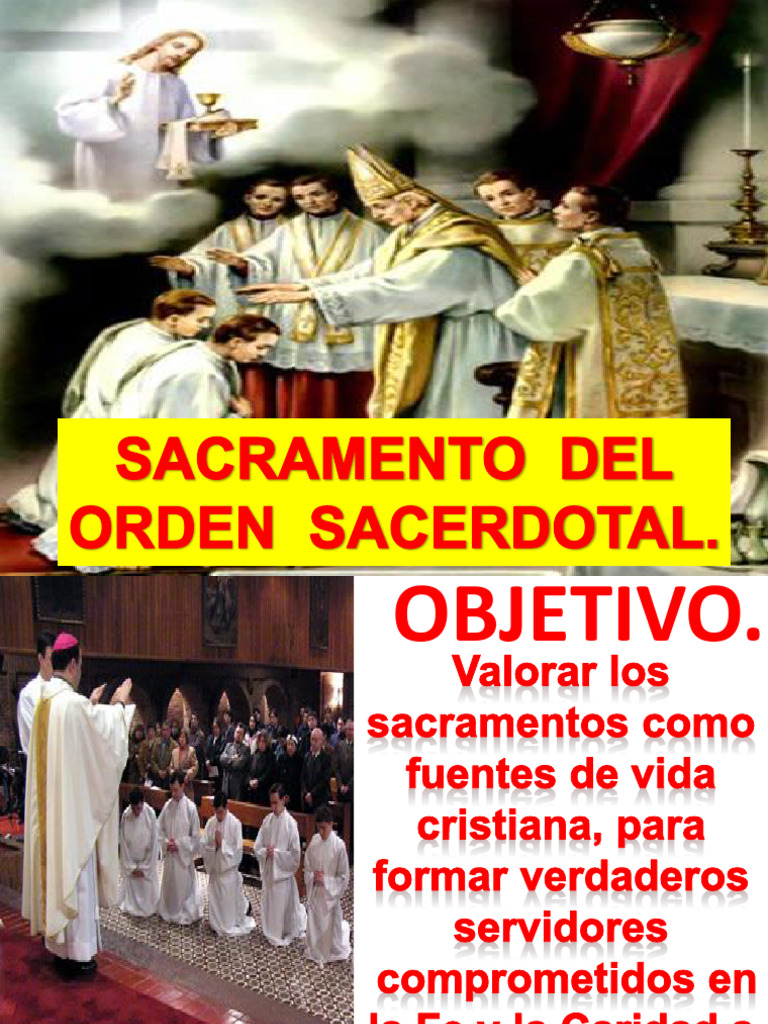 Sacramento del Orden Sacerdotal: Historia y Aplicación | PDF ...