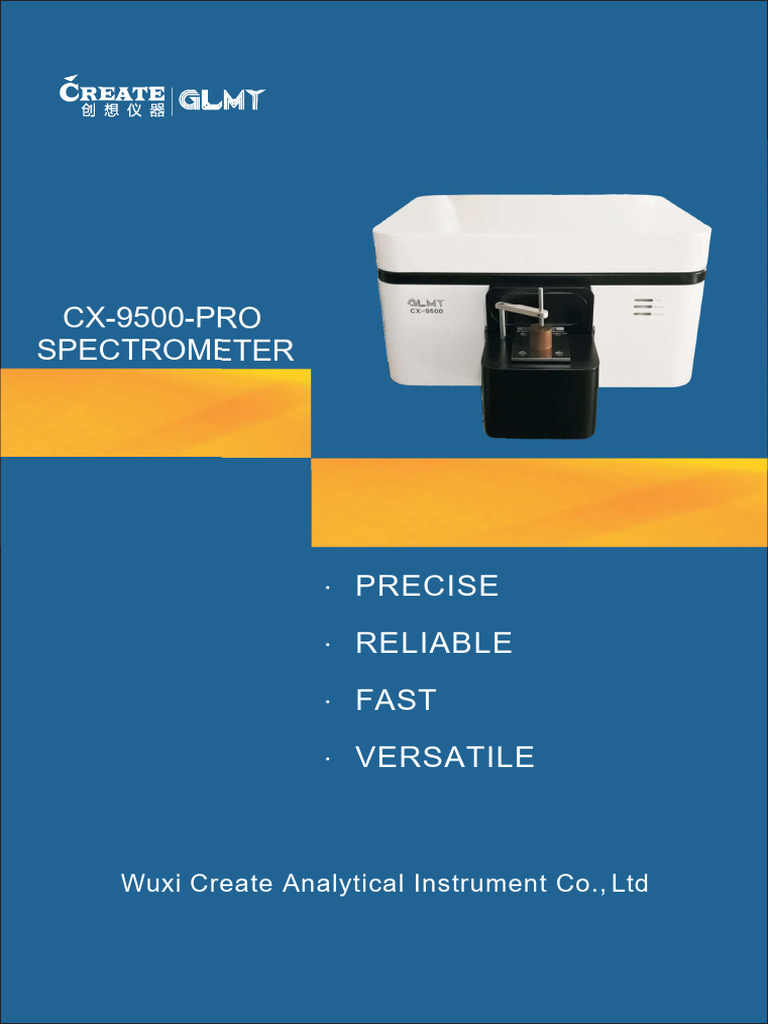 CX-9500 Pro Optical Emission Spectrometer | PDF | Applied And ...