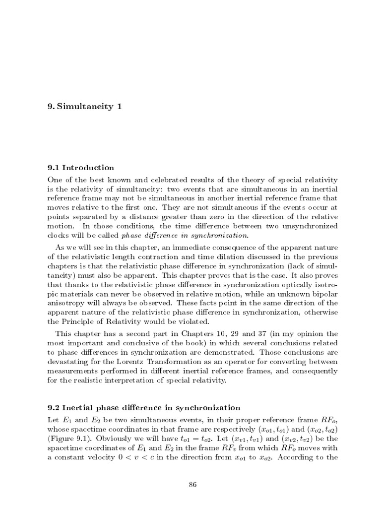 Simultaneity 1 | Download Free PDF | Special Relativity | Spacetime