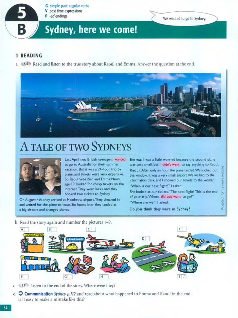 American English File 1B-extract-Reading | PDF | Syntax | Linguistic ...