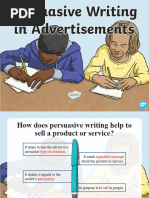 Persuasive Ad Writing for Students | PDF | Advertising