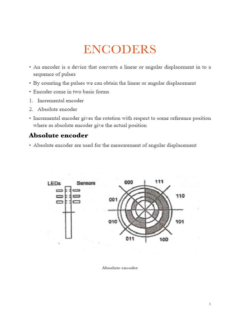 ENCODERS | PDF | Ultrasound | Oscillation