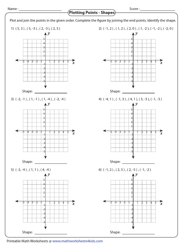 Graphing Points and Identifying Shapes | PDF | Polytopes | Euclidean ...