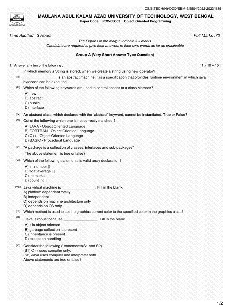 Pcc Cs503 Pdf Method Computer Programming Java Programming Language 