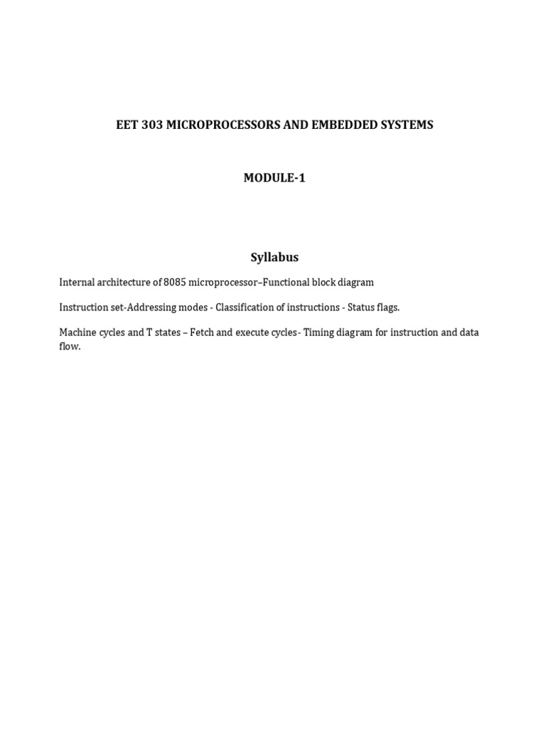 Eet 303 M1 | PDF | Central Processing Unit | Input/Output