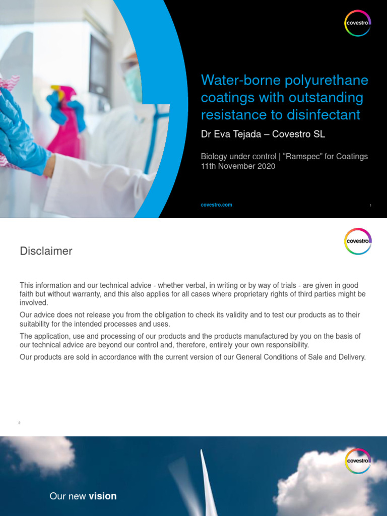 Water-Borne polyurethane-Covestro-Bayhydrol A 2846 | PDF | Polyurethane ...