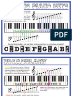 Piano Key Frequency Reference Guide | PDF
