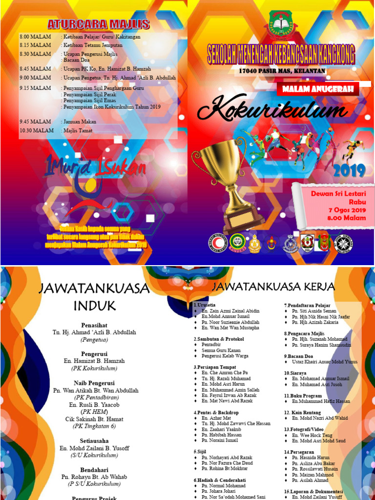 Buku Program Hari Anugerah Ko 2019 Pdf