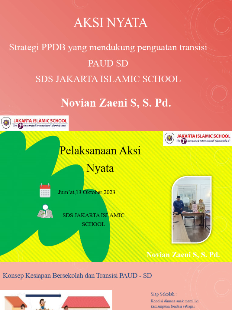 Novian Zaeni S - Aksi Nyata - Strategi PPDB Transisi Paud SD | PDF Novian Zaeni S - Aksi Nyata - Strategi PPDB Transisi Paud SD | PDF