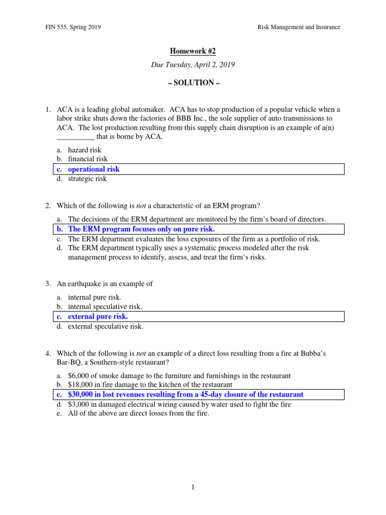FIN555 Homework 2 SP19 Solution | PDF | Standard Deviation | Sharpe Ratio FIN555 Homework 2 SP19 Solution | PDF | Standard Deviation | Sharpe Ratio