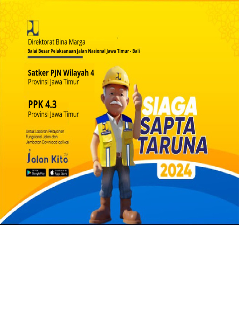 Satker PJN Wilayah 4: Direktorat Bina Marga | PDF