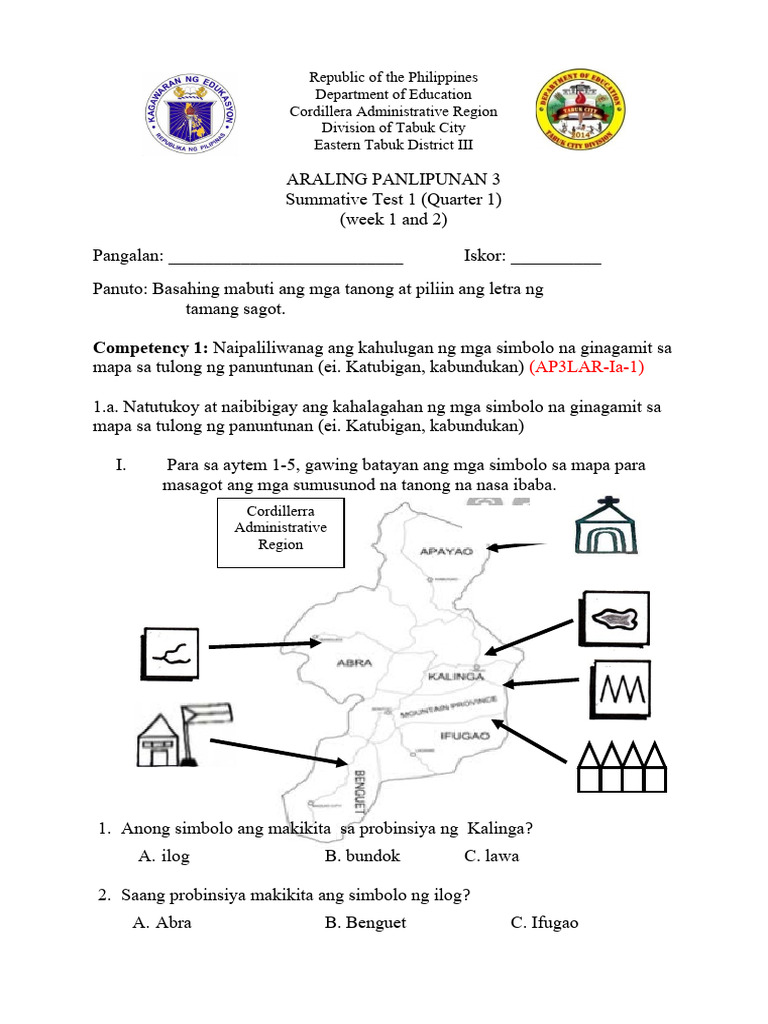 Competency 1: Naipaliliwanag Ang Kahulugan NG Mga Simbolo Na Ginagamit ...