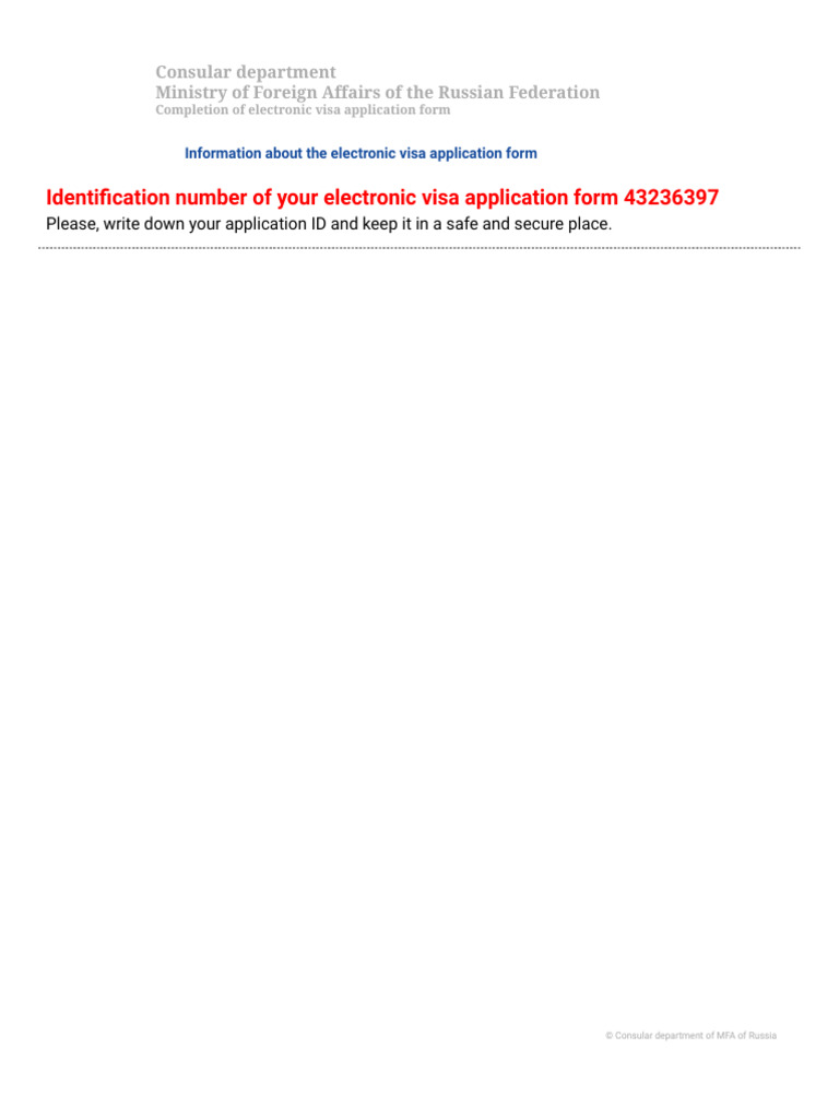 Completion of Electronic Visa Application Form | PDF