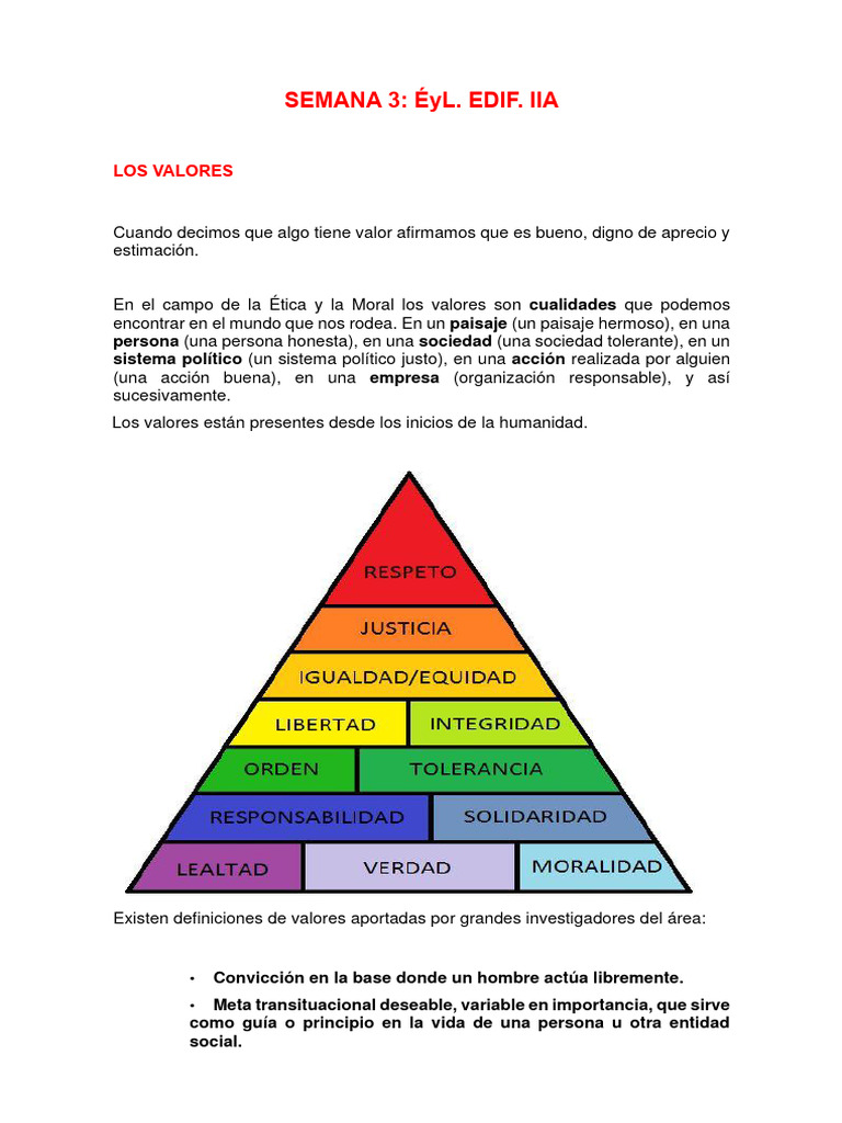 Fundamentos y Ética de los Valores | PDF | Moralidad | Ciencias del ...