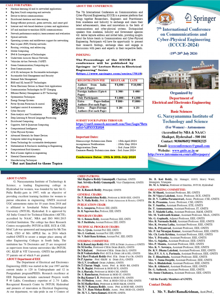 ICCCE 2024: Call for Papers | PDF | Computer Network | Peer To Peer