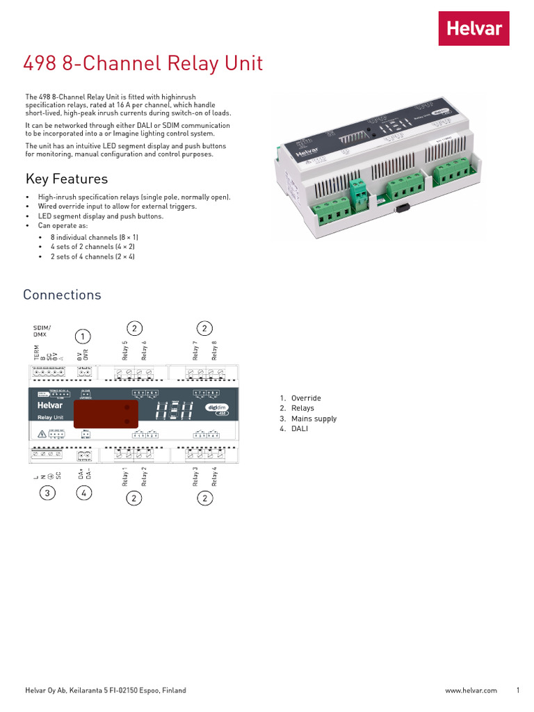 498 Datasheet en | PDF | Alternating Current | Relay