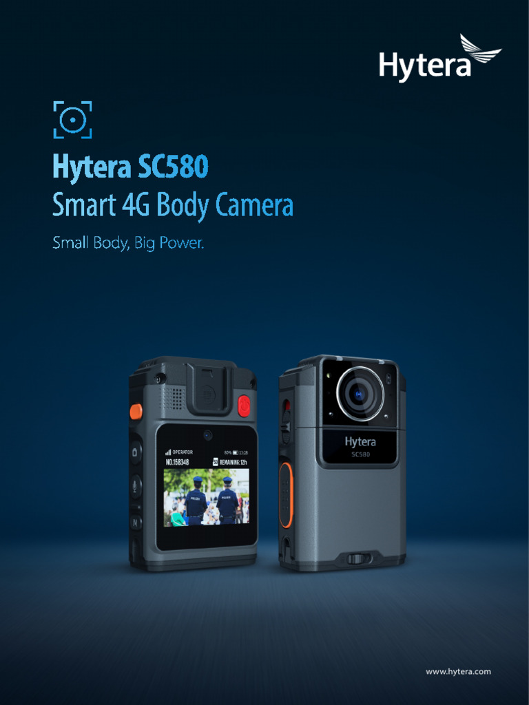 EN SC580 Smart+4G+Body+Camera Brochure Mobile | PDF | Camera | Image ...