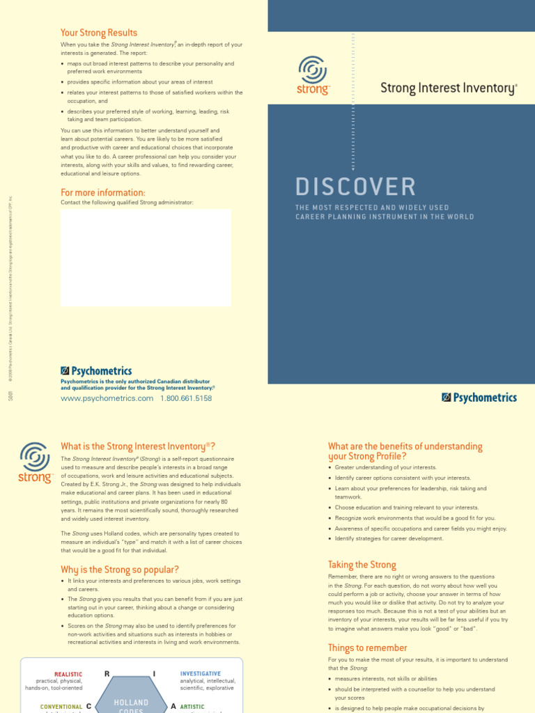 S001 Strong Brochure | PDF | Psychology | Cognition