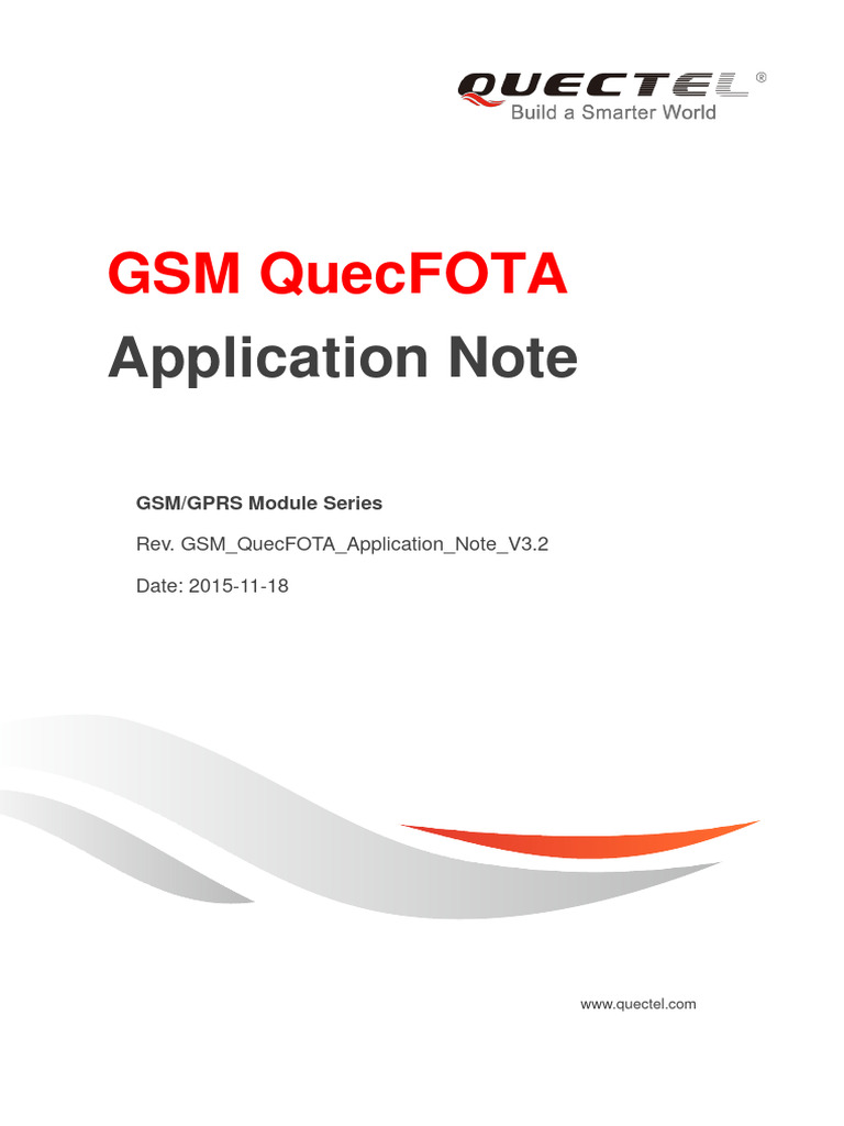 Quectel Gsm Quecfota Application Note V3 2 Pdf General Packet Radio