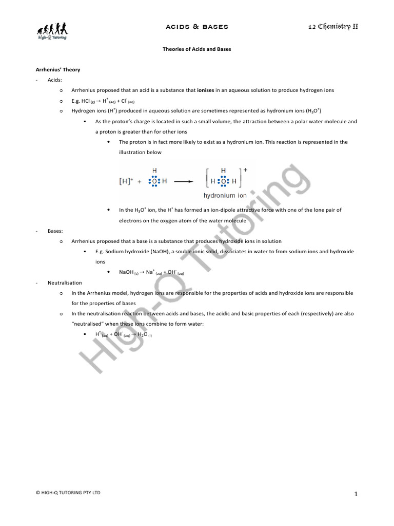 02_Acids and Bases - Copy | PDF | Acid | Buffer Solution