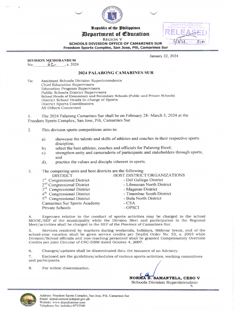 Div Memo No. 62 | PDF