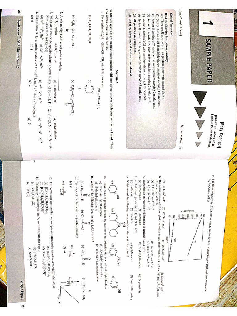 Chem Sample Paper | PDF