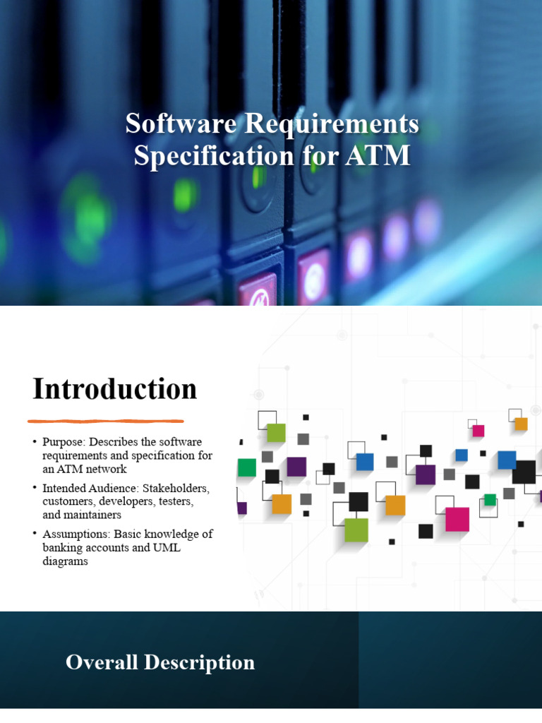 Software Requirements Specification For ATM | PDF | Automated Teller Machine | Computer Security