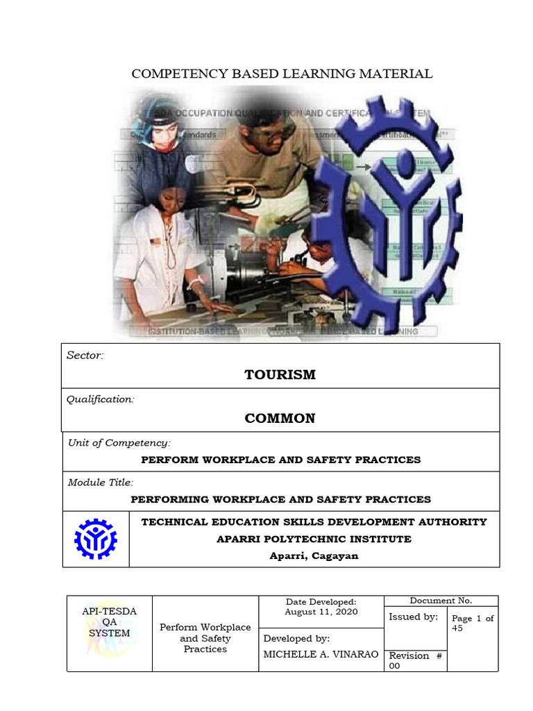 Perform Workplace and Safety Practices | Download Free PDF ...