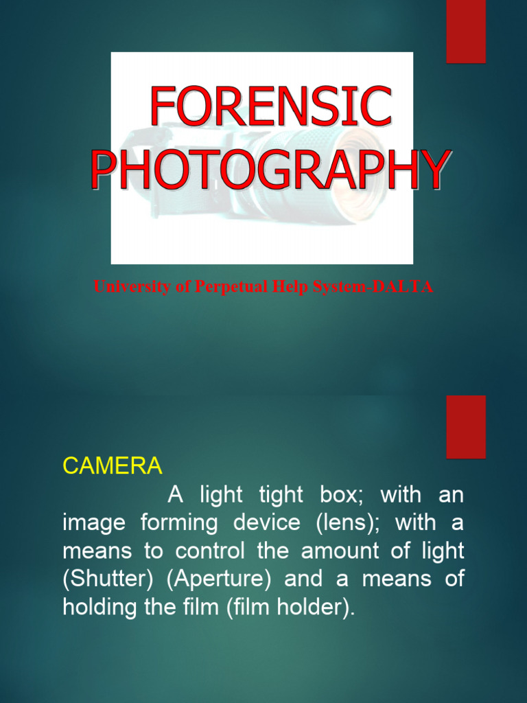 Forensic Photography Midterm 1 | PDF | Camera Lens | Film Speed