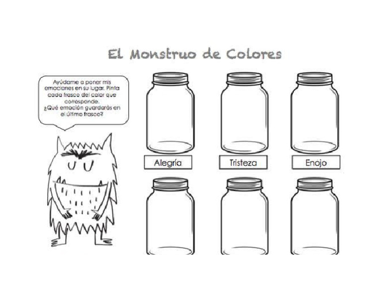 Monstruo de Colores Actividad | PDF