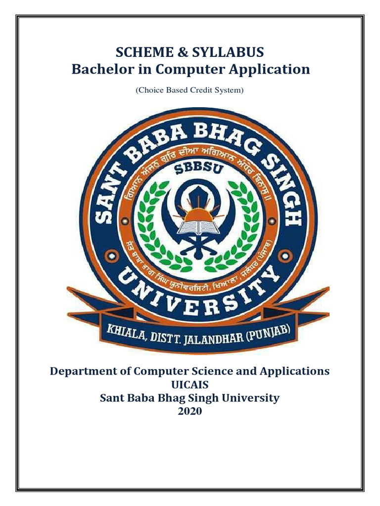 BCA Syllabus 2020 | PDF | Computing | Input/Output