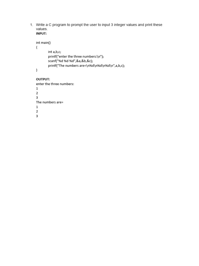 Ex1.1 C | PDF | Software Engineering | Computer Science