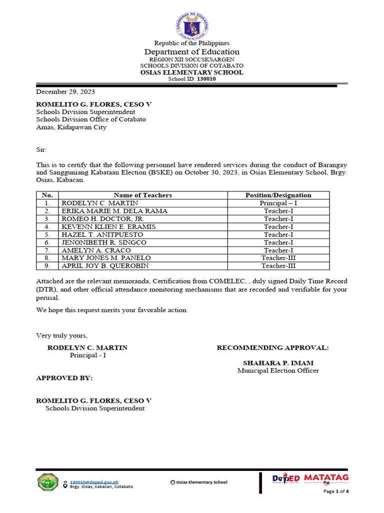 Service Credits Letter | PDF | Public Administration | Government