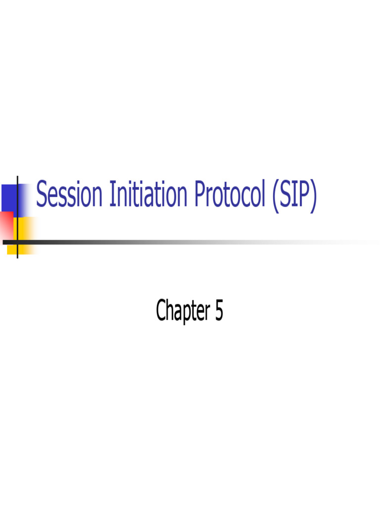 Chap5 PartI | PDF | Session Initiation Protocol | Internet Architecture