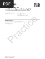 Level 2 Electrical Installation Exam Paper | PDF | Electrical Wiring ...