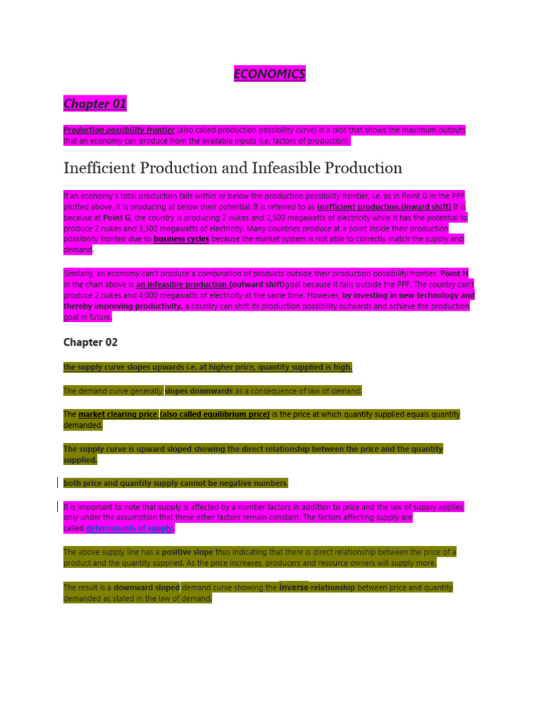 Economics Short Notes Pdf Demand Monopoly