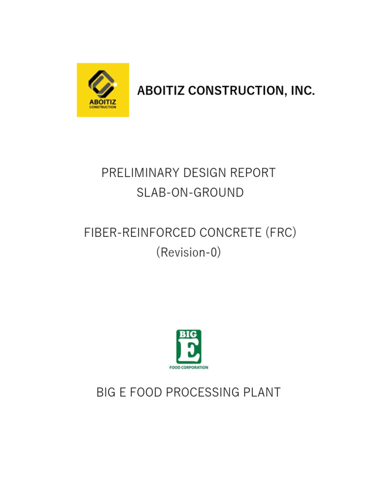 MPI - ACI BIGE-FPP FRC Slab-On-ground Technical Report Rev-0 | PDF ...