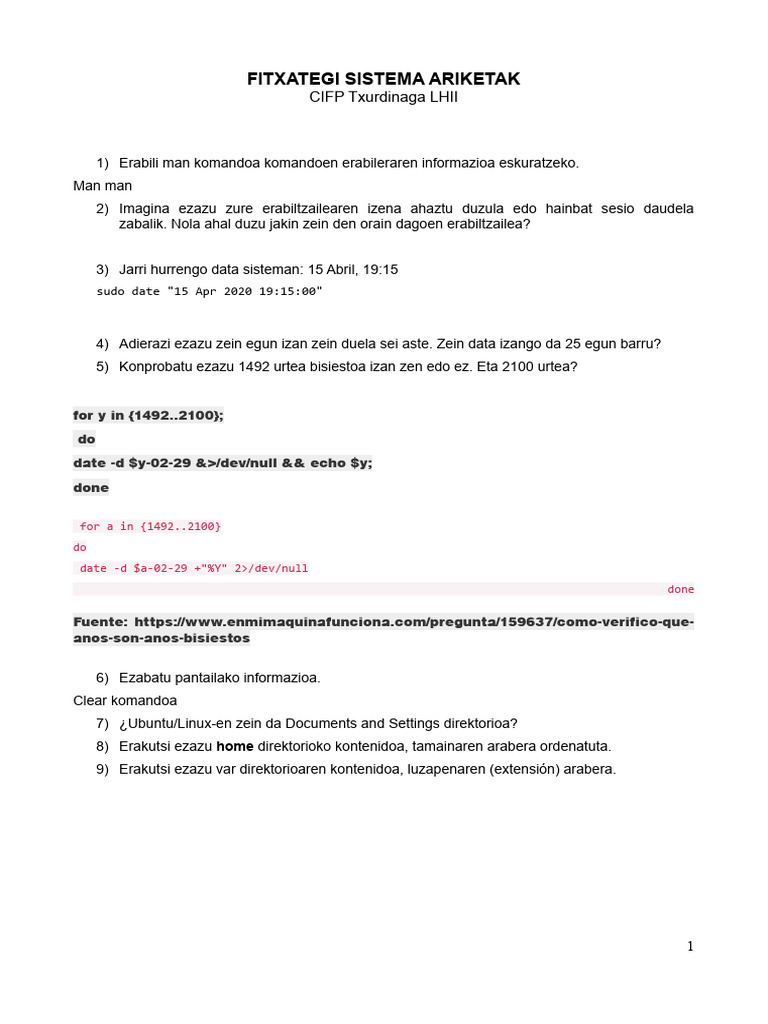 Komandoak Ariketak | PDF