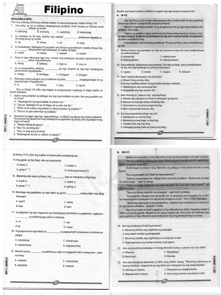 Nat Filipino 6 | PDF