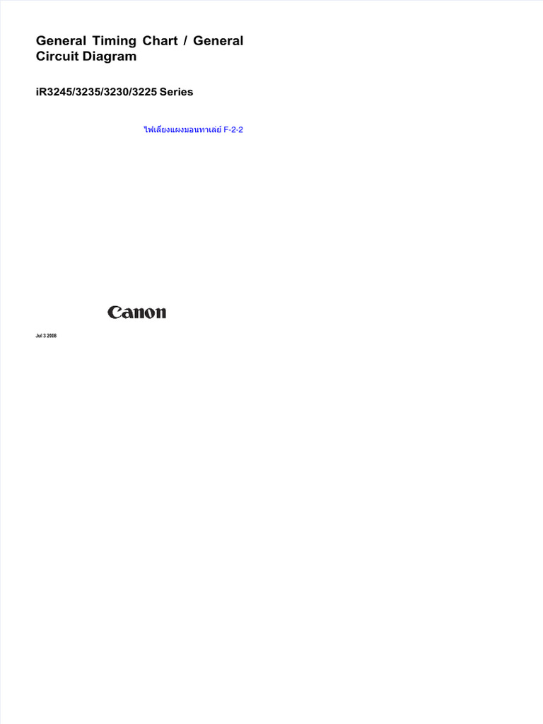 iR3245/3235 Circuit Diagram Guide | PDF | Image Scanner | Equipment