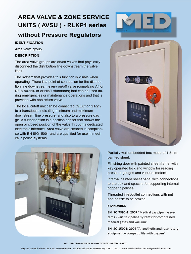Med Birlesim Zsu Avsu | PDF | Valve | Gases