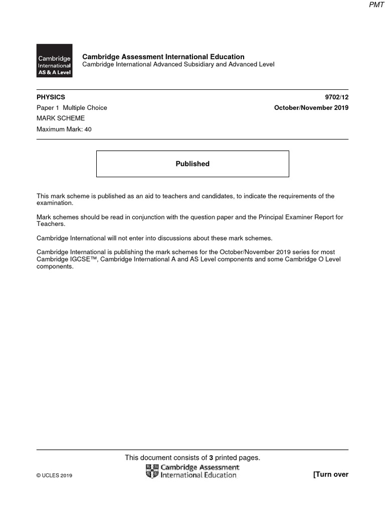 November 2019 (v2) MS | PDF | Secondary Education | Vocational Education