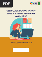User Guide Pendaftaran Pada LPSE Kemenhub | PDF | Karier & Perkembangan