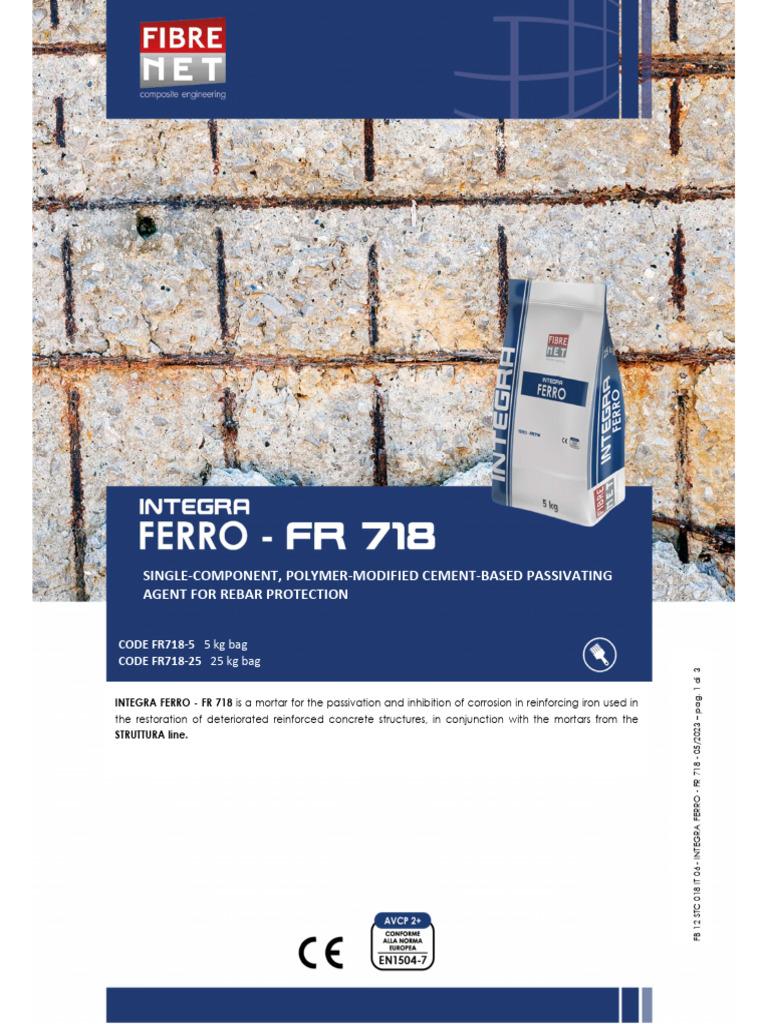 FB 12 STC 018 en 06 - Integra Ferro - FR 718 - Eng | PDF | Corrosion | Concrete