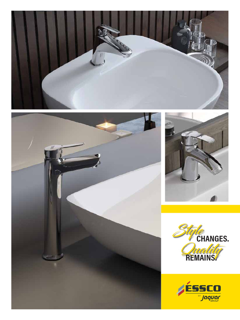 Essco: Affordable Bathroom Solutions by Jaquar | PDF | Tap (Valve)