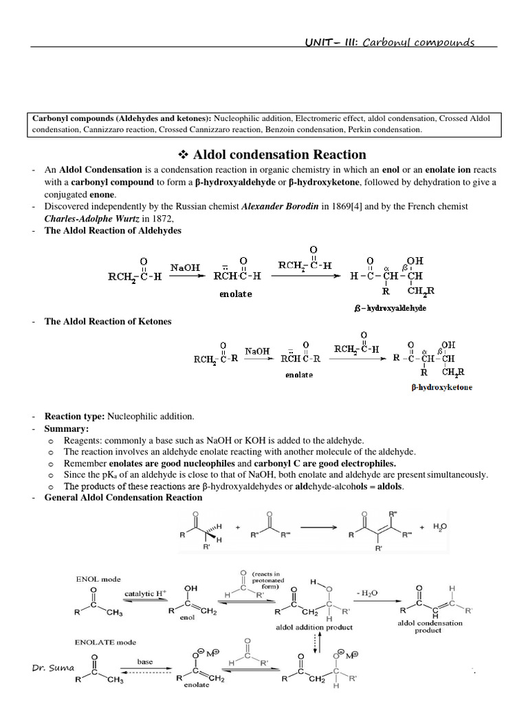 UNIT IV ORGANIC CHEMISTRY Converted 1 | PDF | Aldehyde | Ketone