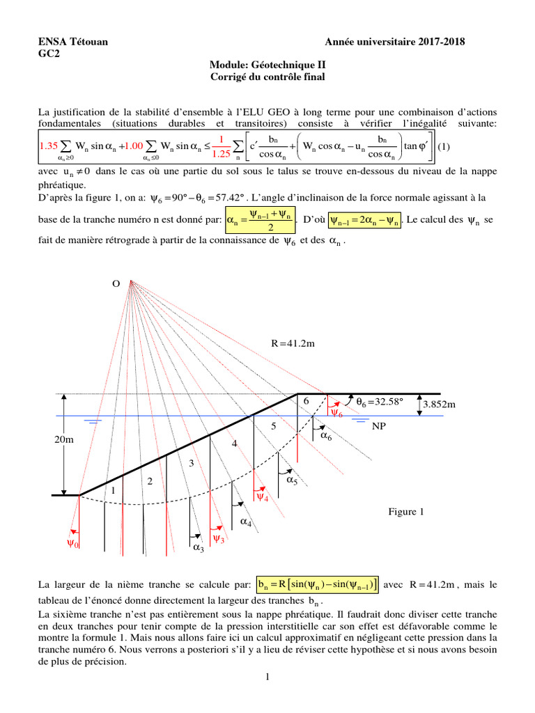 Corrige CC2 Geotechnique | PDF | Méthodes et références pédagogiques