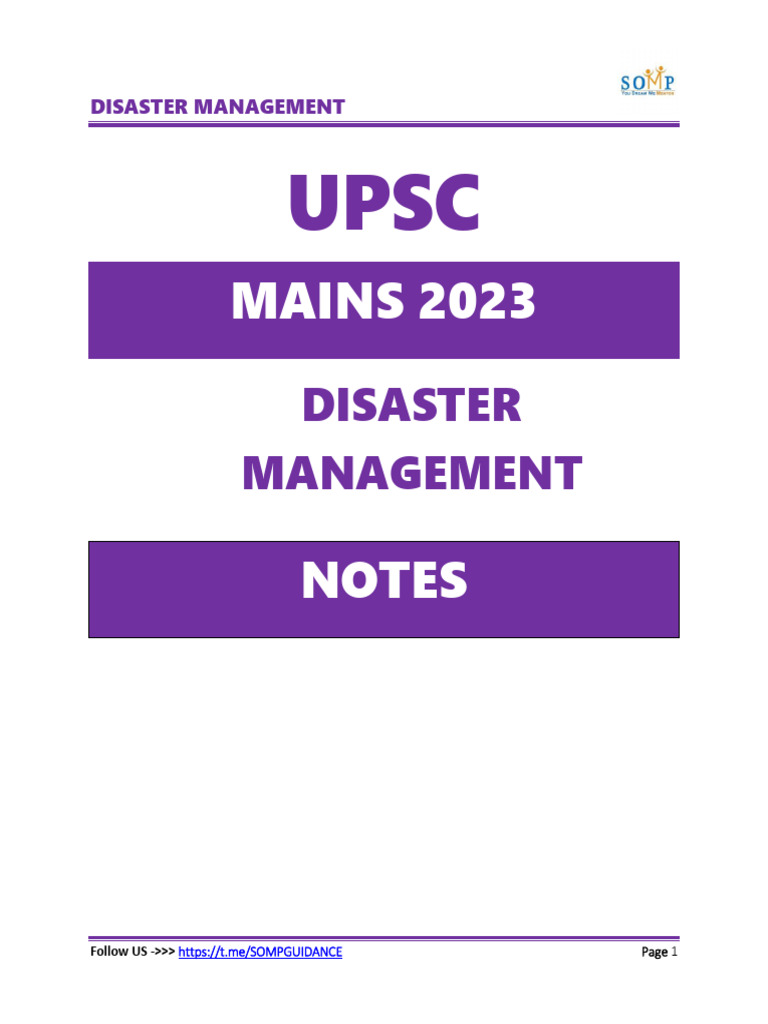 Disaster Management | Download Free PDF | Flood | Tropical Cyclones