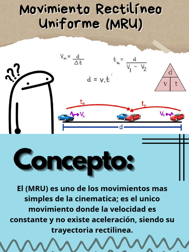 Movimiento Rectilíneo y Uniforme | PDF | Aceleración | Velocidad