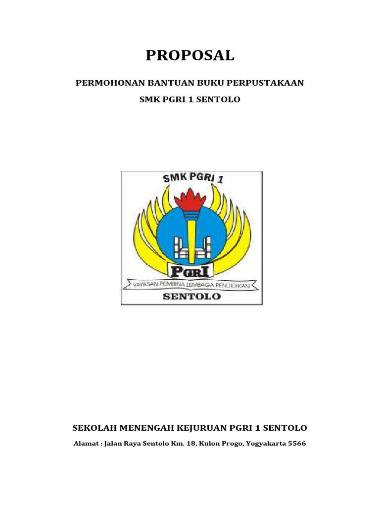 Proposal Bantuan Buku Perpustakaan | PDF